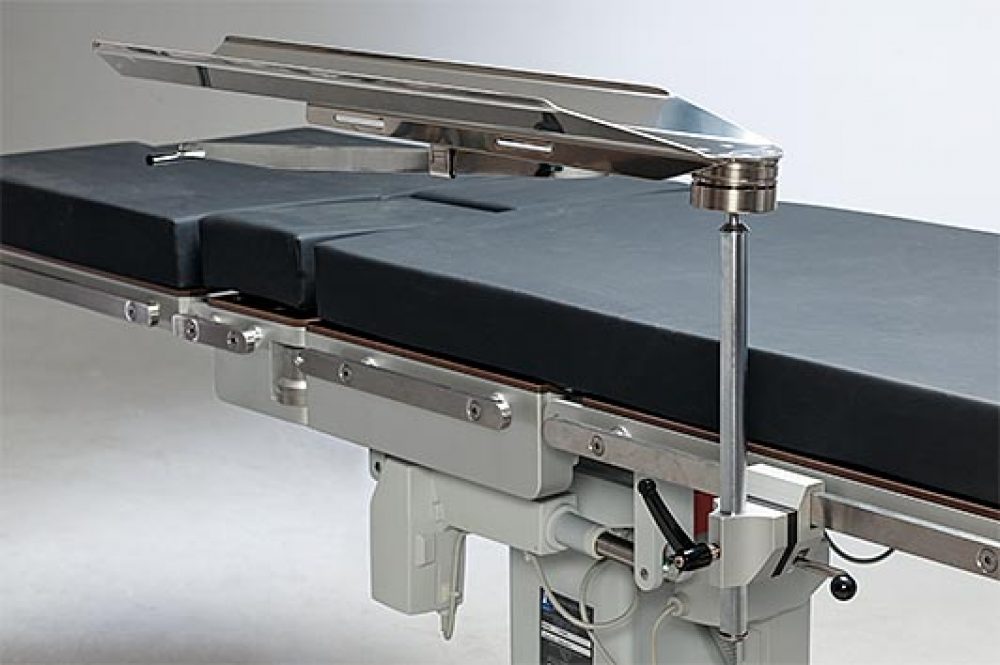 10-380-L Armbord med feste, lang stang | Hospital