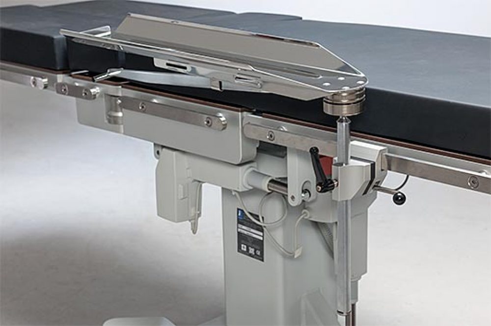 10-380-L Armbord med feste, lang stang | Hospital